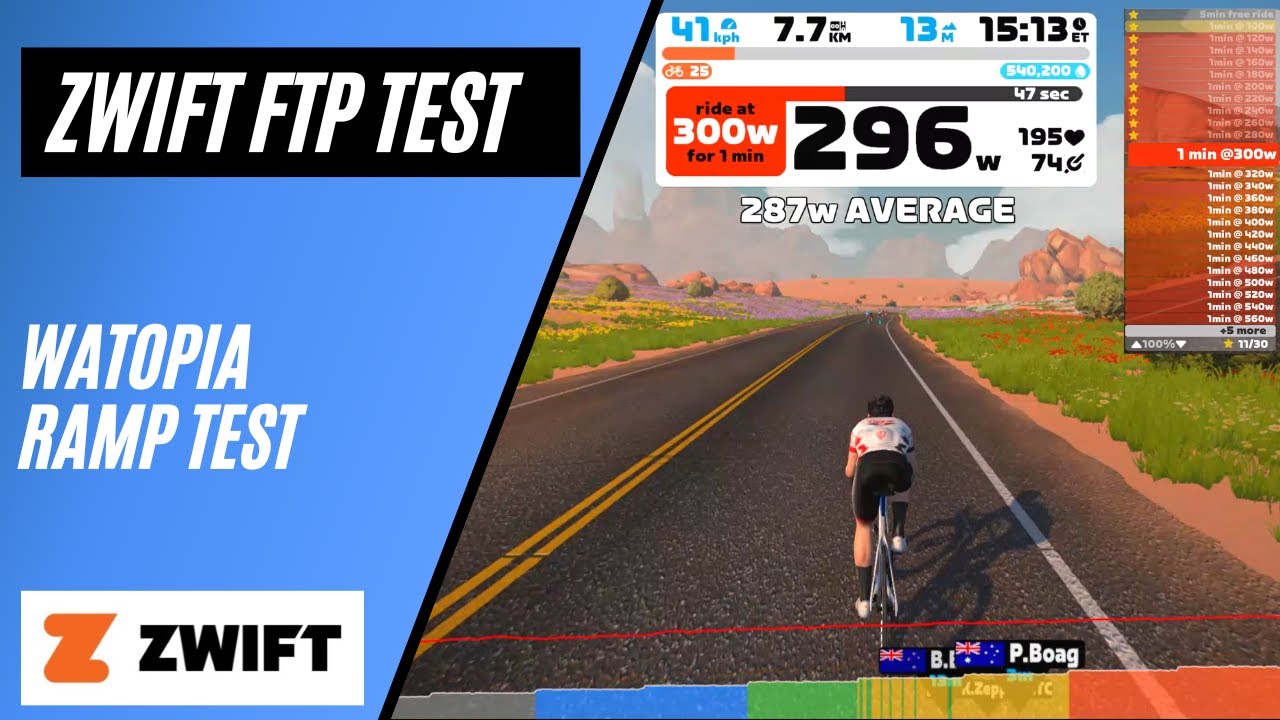 How to Measure Your FTP on Zwift - Ramp Test Overview - YouTube