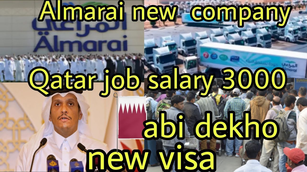 1 Qatar New company Job salary 3000 New Visa Qatar company labour ...