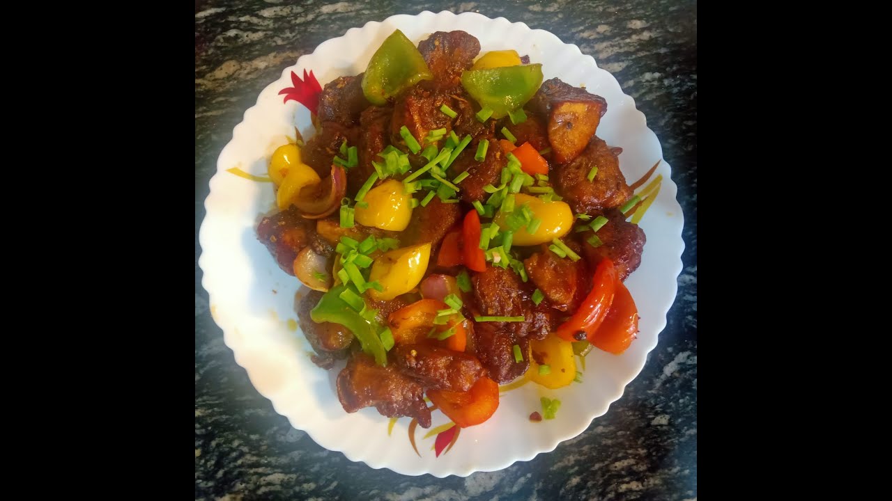 Dry Chilly Chicken with Red Chilly Oil.. - YouTube