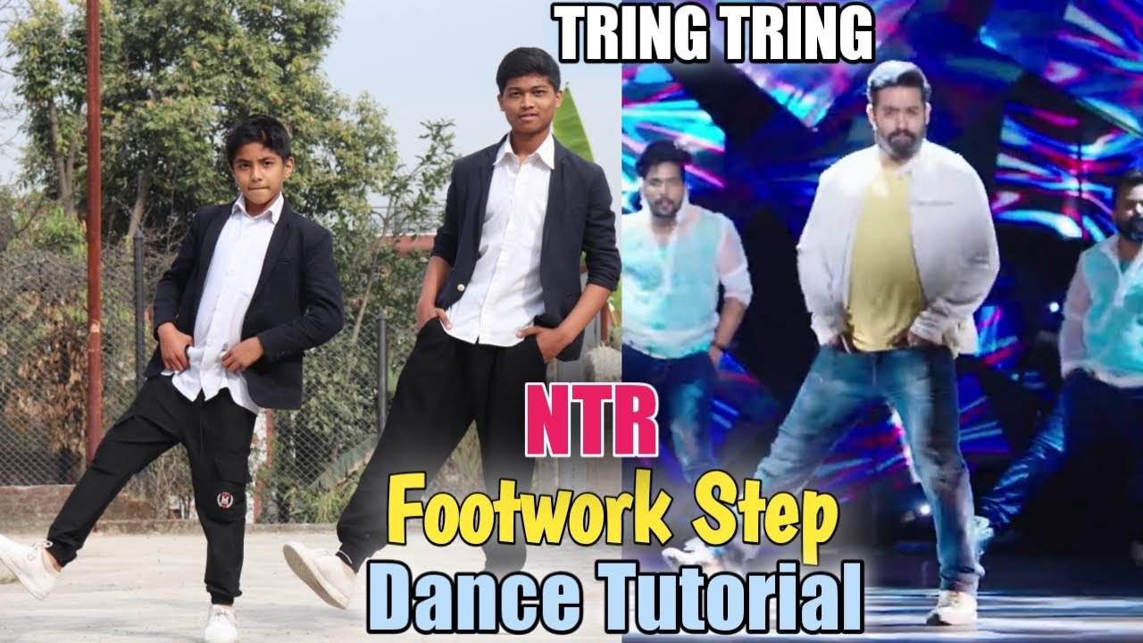 Jr. NTR Shuffle Dance Tutorial | Tring Tring | Epic Footwork Dance ...