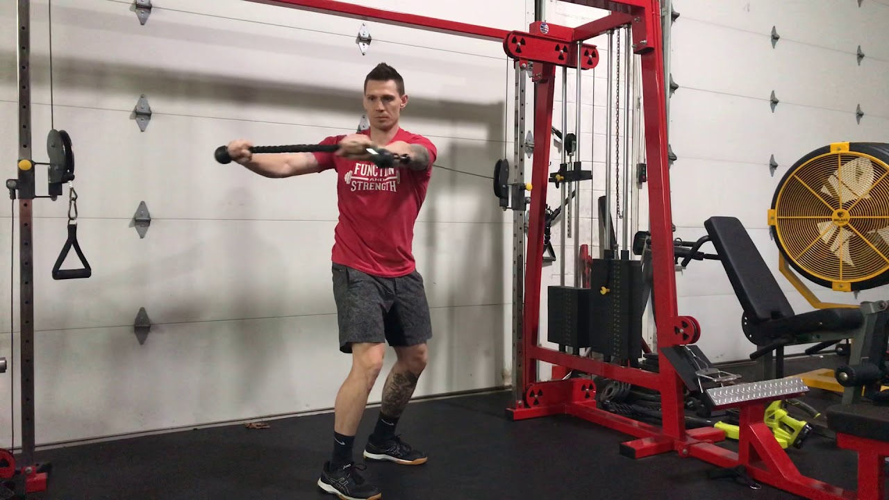 Standing straight arm rotation - YouTube