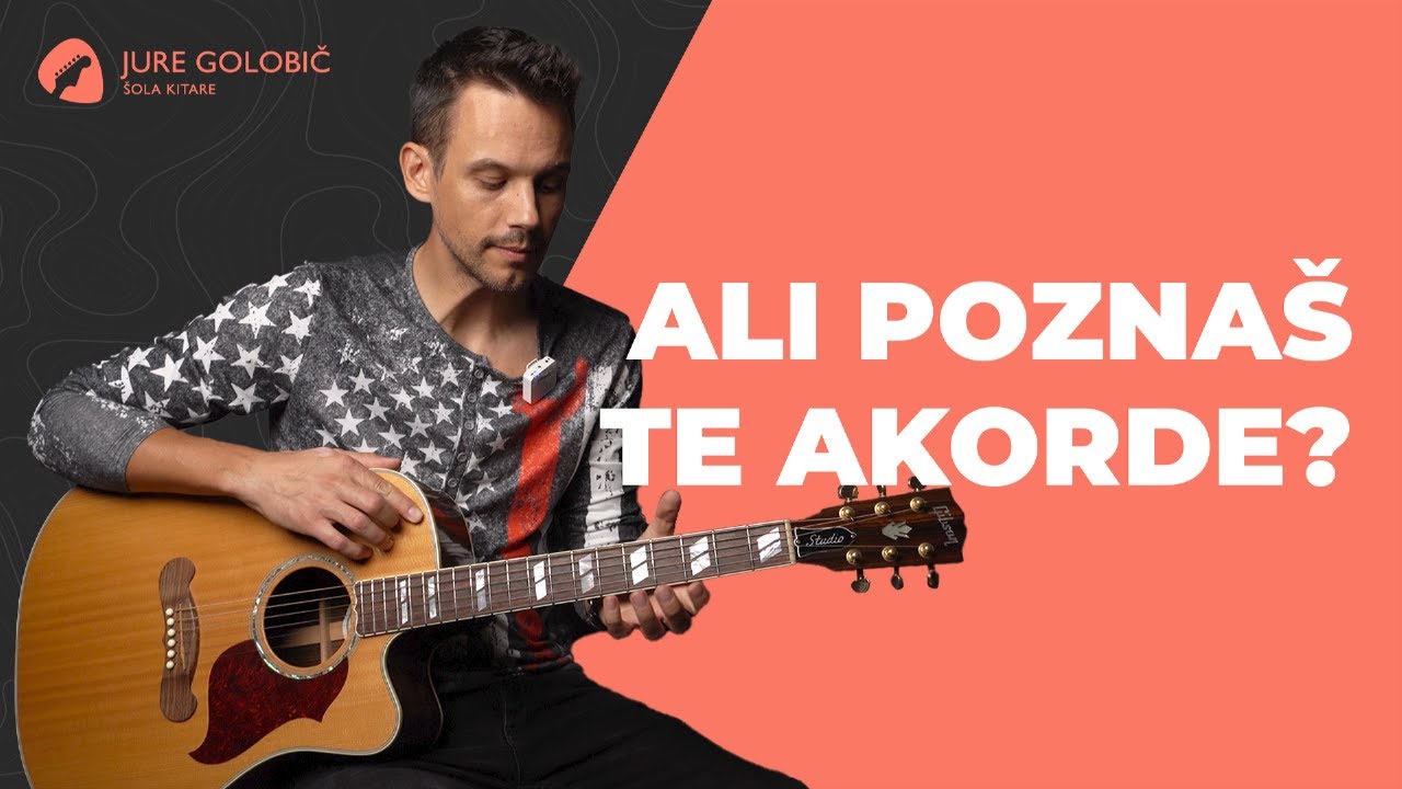 Najlepši akordi na akustični kitari? - YouTube