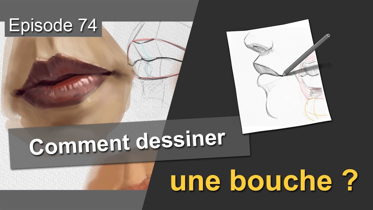 Mes [ 2 techniques ] pour dessiner la bouche - YouTube