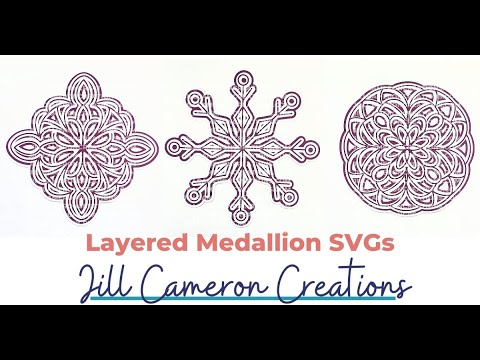 Layered Medallion SVGs - YouTube