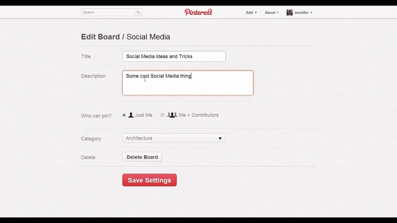 How to Edit a Pin or Board on Pinterest - YouTube