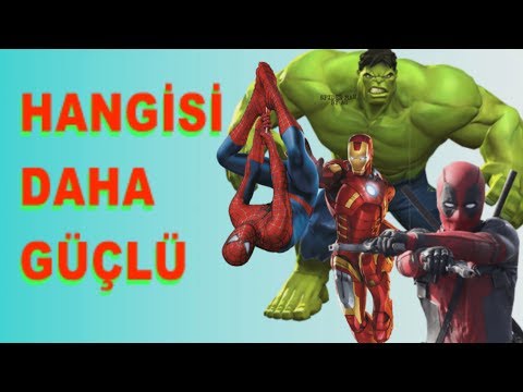 HANGİSİ DAHA GÜÇLÜ | MARVEL KAHRAMANLARI EN GÜÇLÜSÜ KİM ? Deadpool, Hulk, Wolwerine, Spiderman