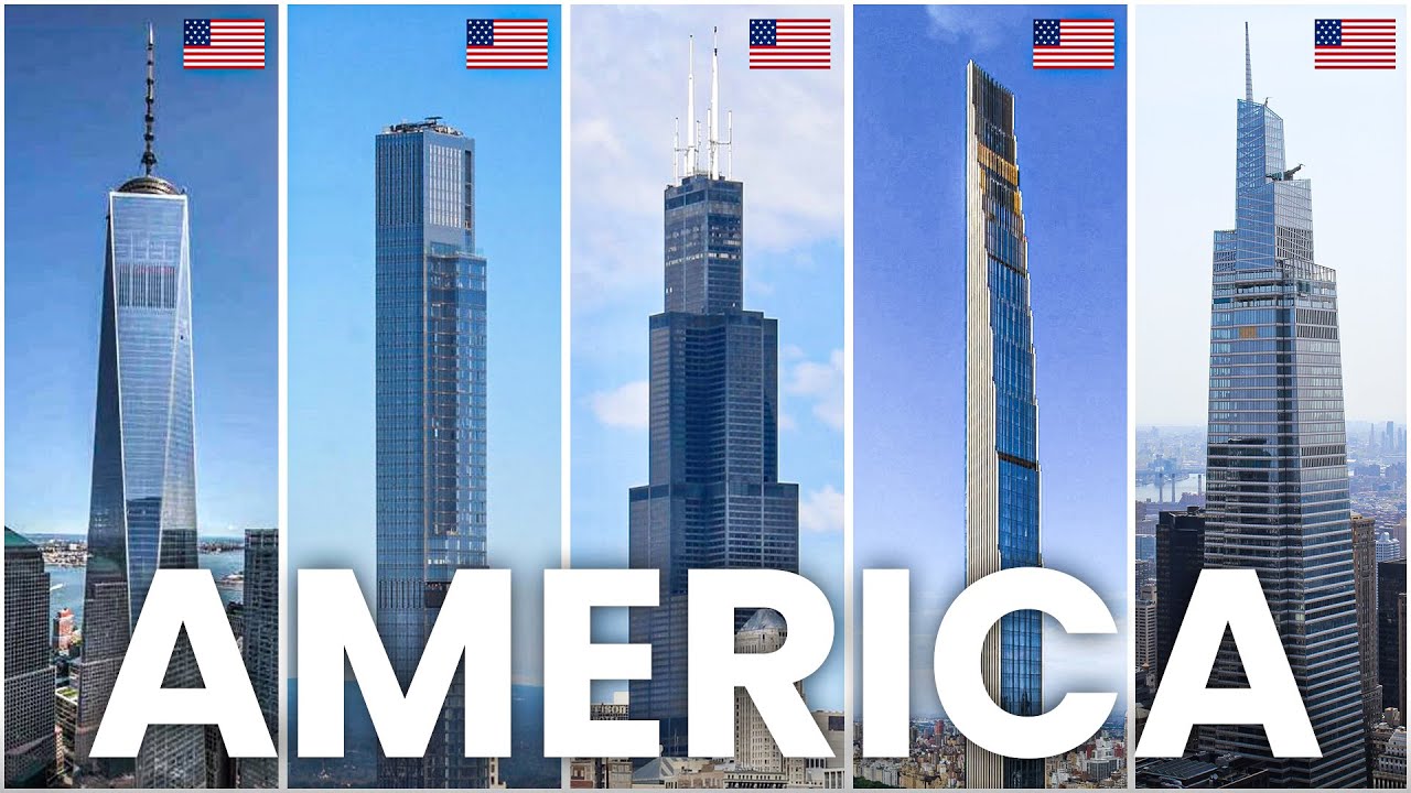 Comparison of The US Tallest Skyscrapers - YouTube
