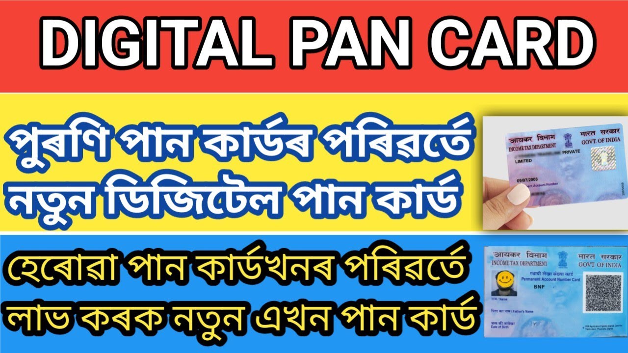 How to apply for Digital PAN Card? Online Apply for Digital or Lost Pan ...