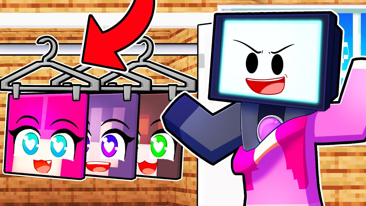 Tv Man Can Shapeshift Into Yandere Girls In Minecraft Youtube