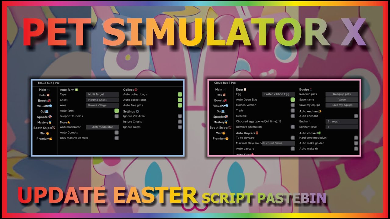 PET SIMULATOR X Script Pastebin 2023 AUTO FARM EASTER COIN | HATCH NEW ...