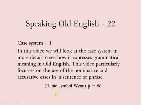 Speaking Old English - 22 - YouTube