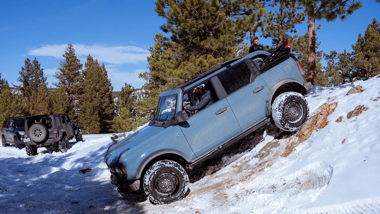 Off-Roading My 2021 Ford Bronco In The Snow! | BRONCO OVERLAND EP. 1 ...