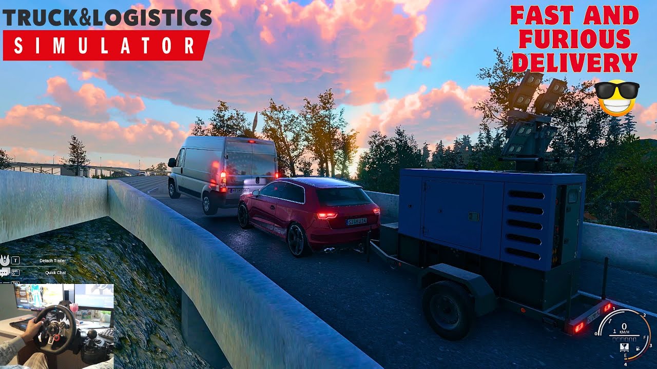 Truck and logistics simulator, speed 160 fast and furious delivery part ...