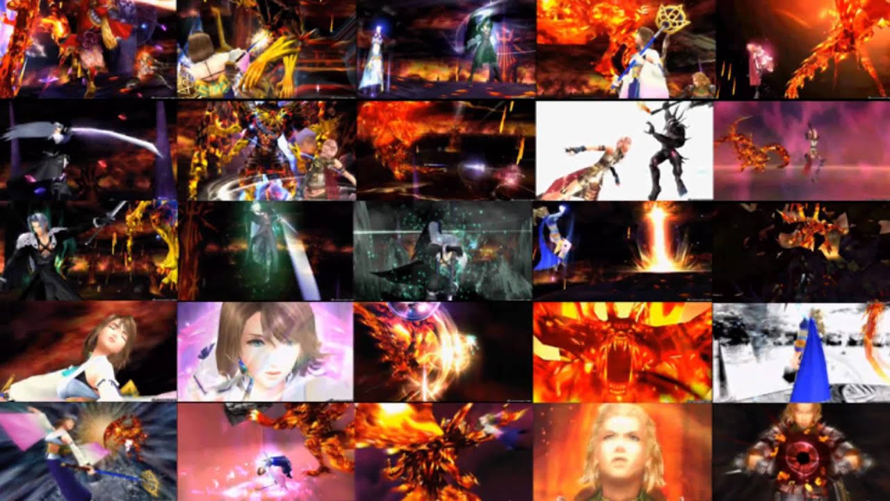 Dissidia 012 FF Cinematic Replay [ENG] - Party w/ Gilgamesh vs Feral ...