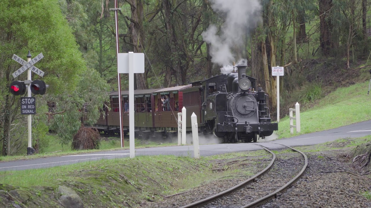 Australian Steam Trains - Puffing Billy - 24th May 2018 - YouTube