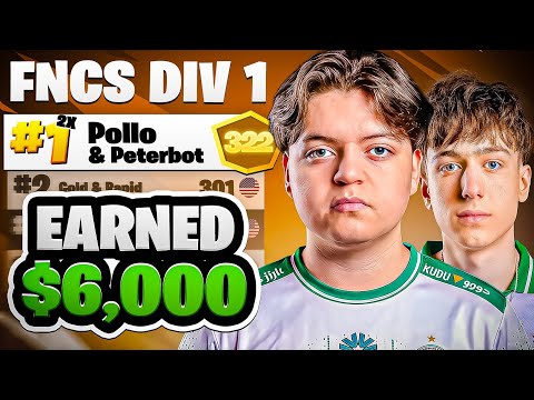 1ST FNCS DIVISION 1 FINALS $6,000 (B2B) 🏆 w/ @PeterbotFN | Pollo