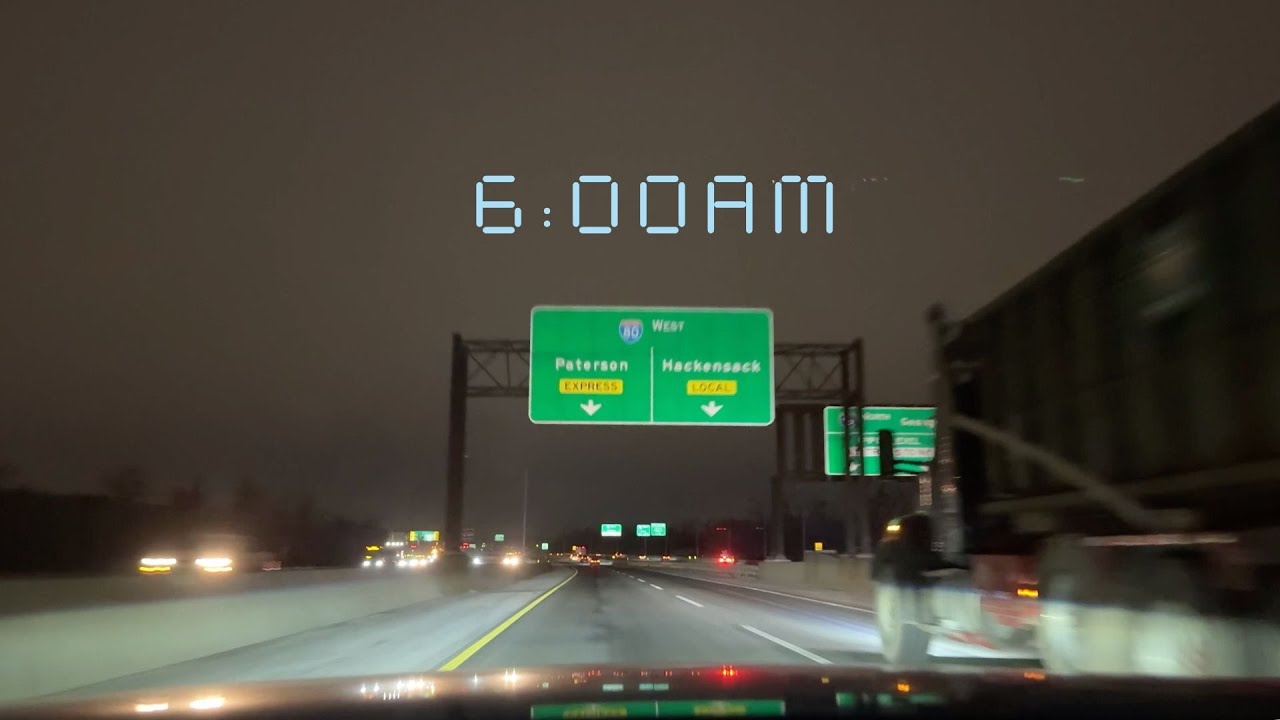 ASMR Driving I-80 W New Jersey | Early Morning Commute 🚙 💨| Friday ...