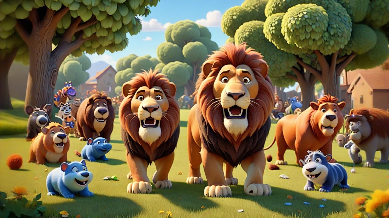 The Lion’s Loud Laughter Day 🦁🤣 | Funny Nursery Rhyme for Kids - YouTube