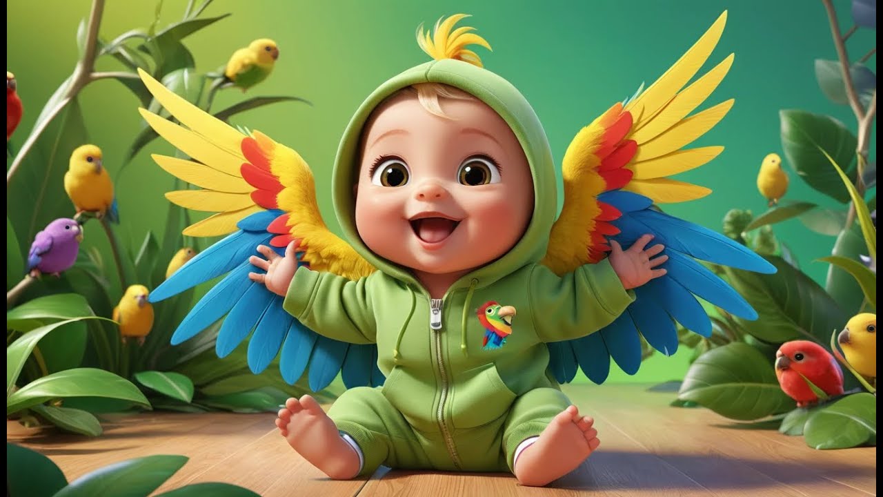 🦜 Baby Parrots Talking in Color Tree 🌳🌈 | ABC, Numbers & Colors Fun for ...