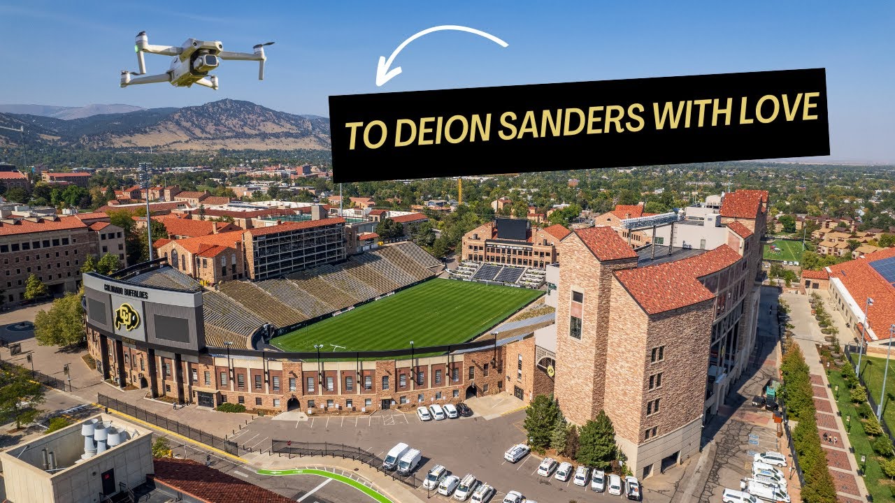 DEION SANDERS, WATCH THIS! CU Boulder's Folsom Field Drone Tour ...