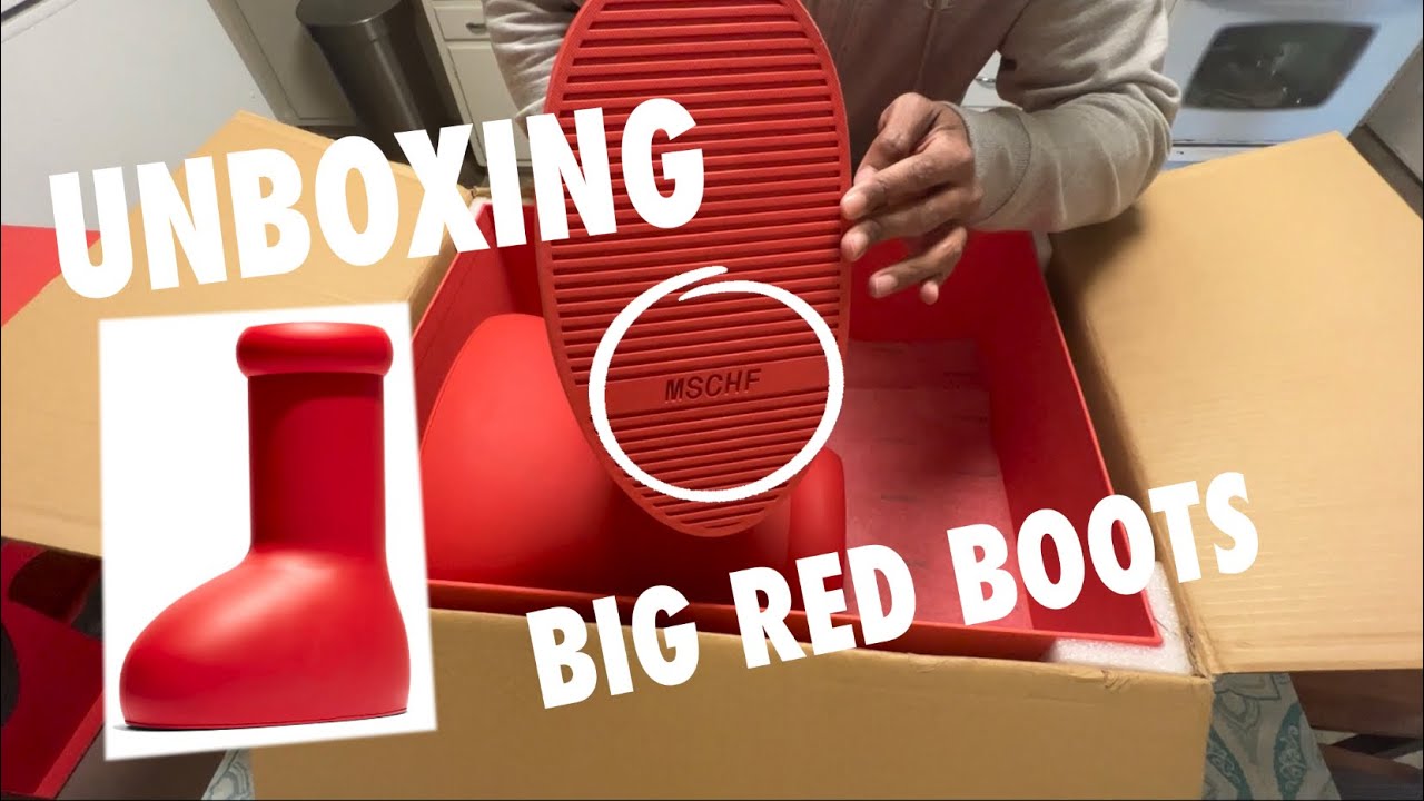 UNBOXING: MSCHF’s BIG RED BOOTS - YouTube
