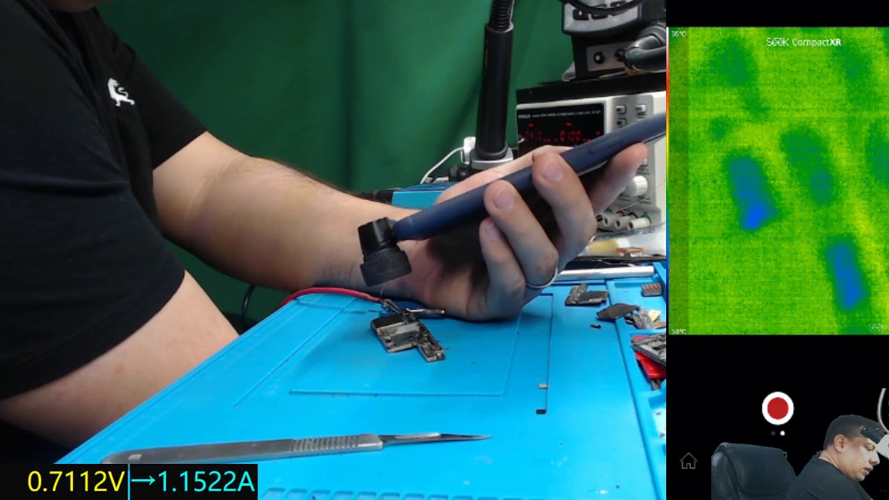 iPhone X apagado, CAPACITOR corto en la linea PP VDD MAIN - YouTube