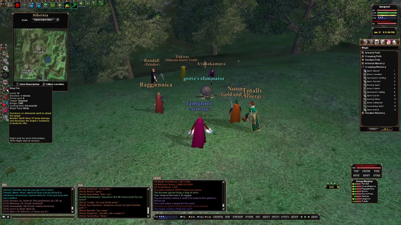 DAOC Phoenix Shard (my first group) animist frontiers - YouTube