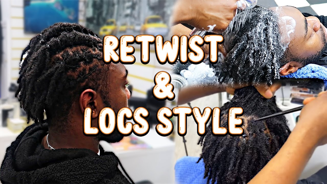 Dreadlock Retwist Transformation | BARREL TWIST on Short LOCS (Locs ...