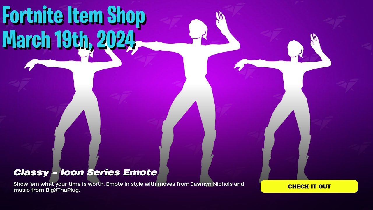 🌟 Fortnite Item Shop | NEW Classy Emote! - YouTube