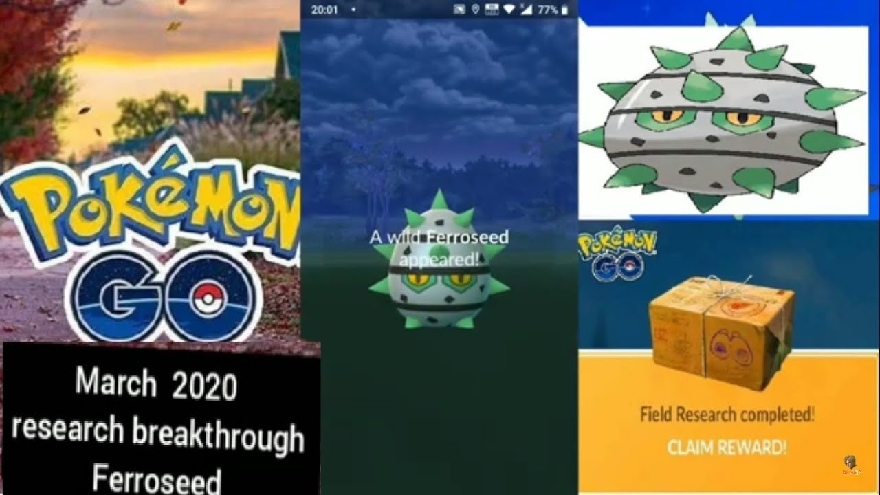 Pokemon Go: Getting Ferroseed & 5000 Stardust in Research Breakthrough ...