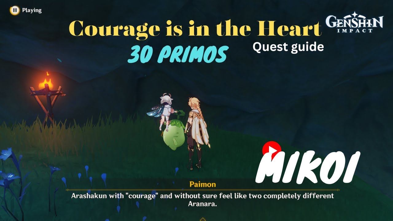 Courage is in the Heart Quest Guide | Sumeru Quest | 30 primos |Genshin ...