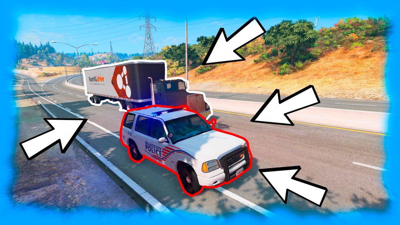 Police Chase For Truck - BeamNG Drive - BNG - #3 - YouTube