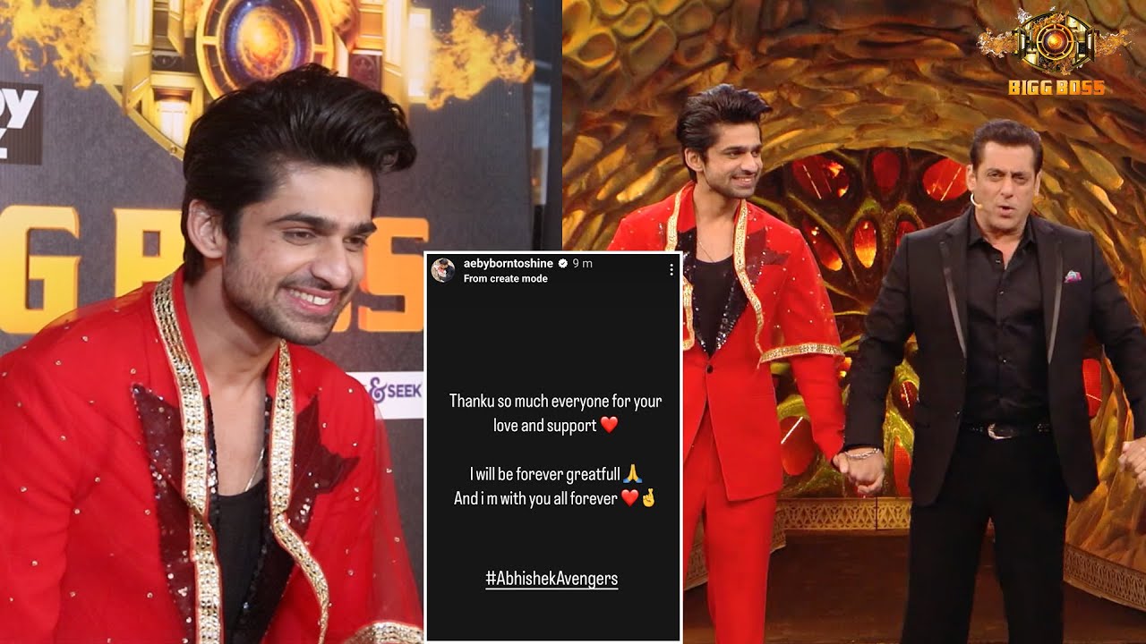 Bigg Boss 17 1st Runner Up Abhishek Kumar Named His Fans Avengers As He ...