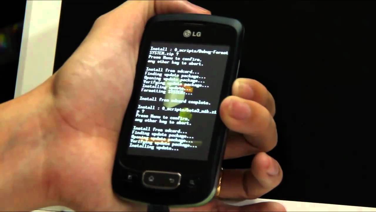 LG P500 - Optimus One @ Gingerbread 2.3.3 - YouTube