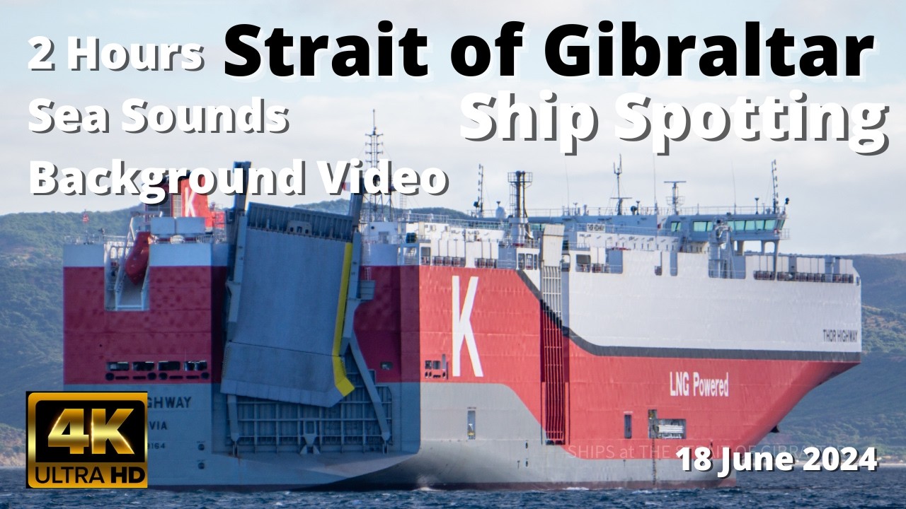 2 Hour Ships at Strait of Gibraltar, During Cold Front Blowing, 18 June ...