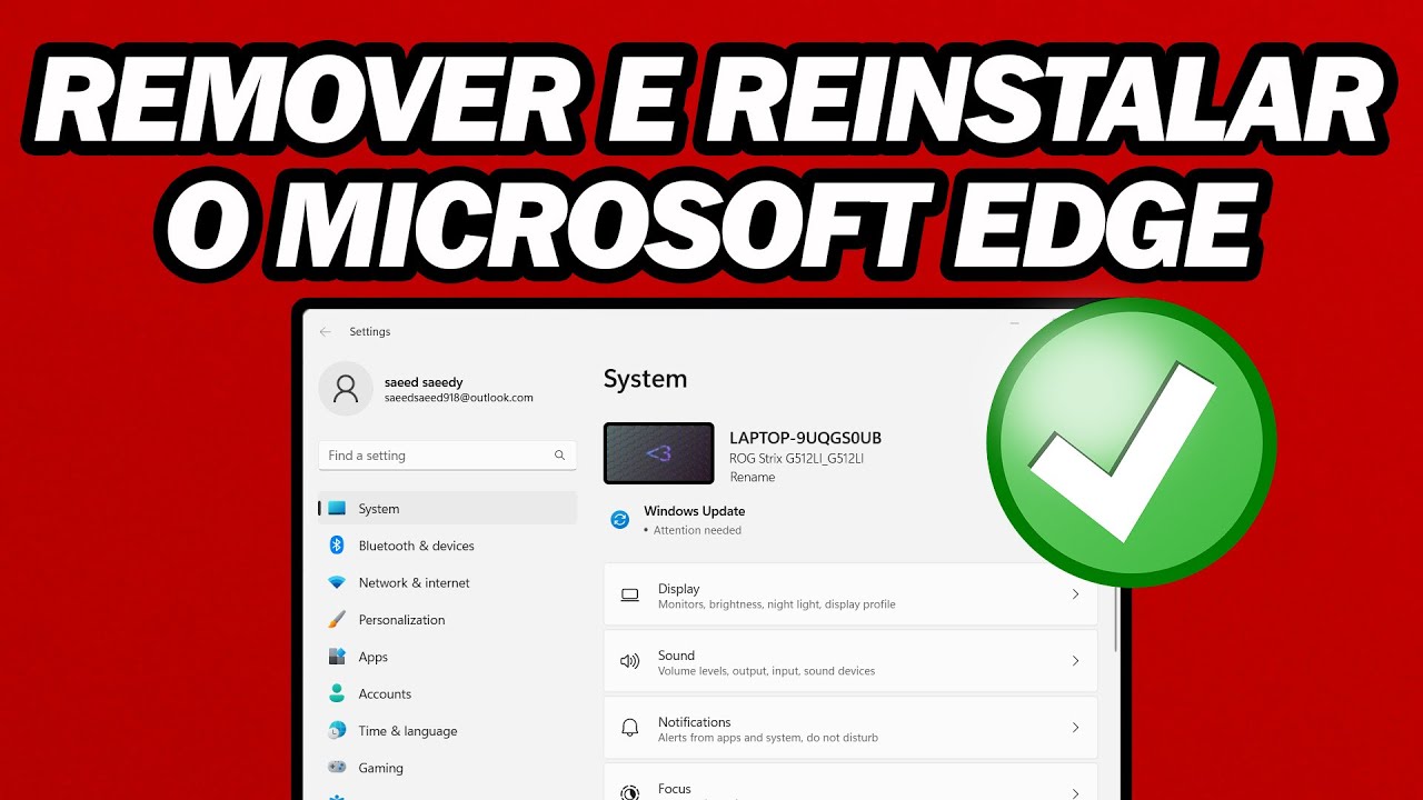 Como Remover E Reinstalar O Microsoft Edge No Windows 11 | Passo a ...