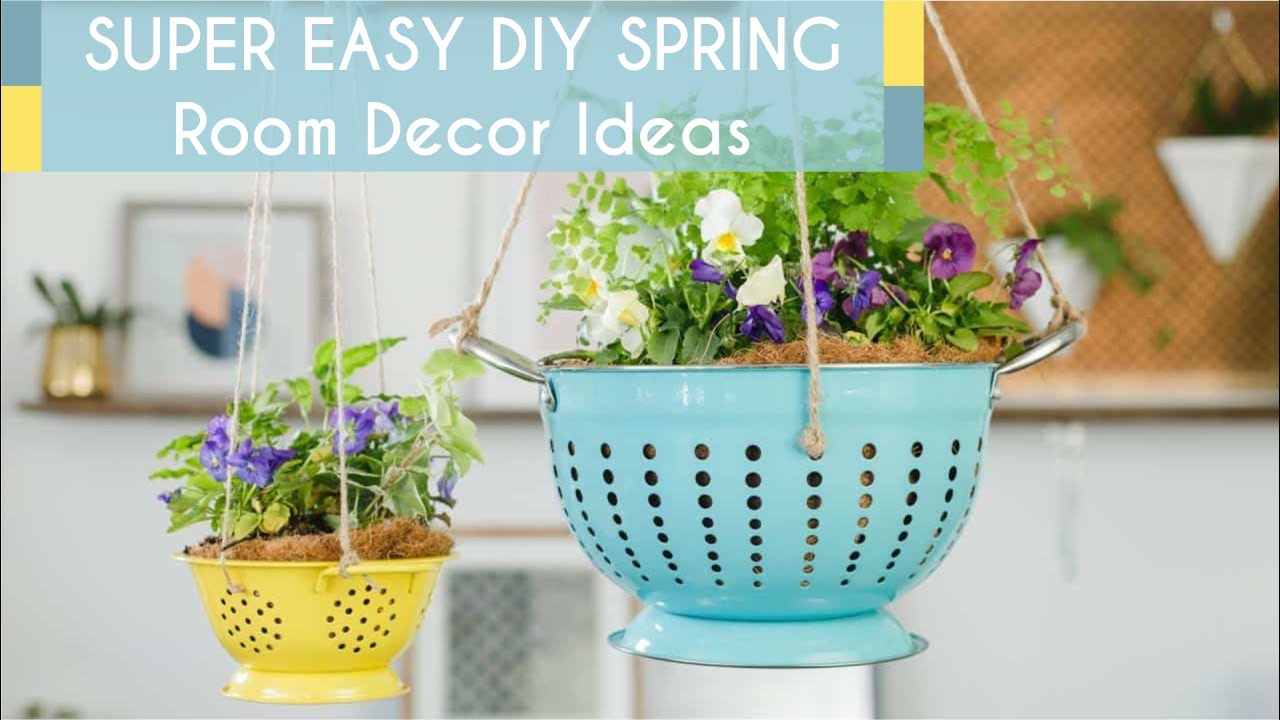 Super Easy DIY Spring Room Decor Ideas - YouTube