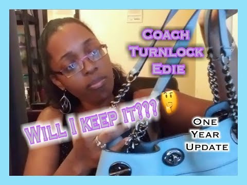 COACH Turnlock Edie Shoulder Bag | UPDATE [One Year Later] - YouTube