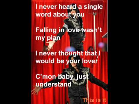 Michael Jackson This is it (lyrics) - YouTube