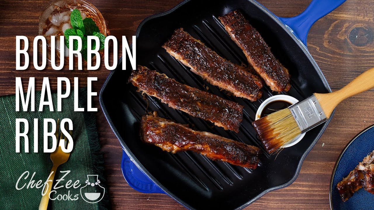 Bourbon Maple Ribs | Maple From Canada | Chef Zee Cooks - YouTube