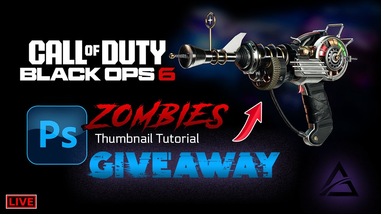 🟠LIVE - Black Ops 6 - ZOMBIES Thumbnail Tutorial GIVEAWAY! (Vertical ...