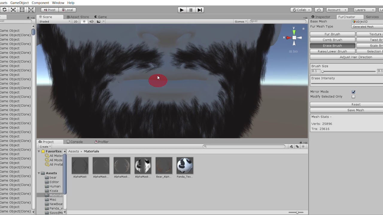 Human Hair Demo Coldface Interactive - YouTube