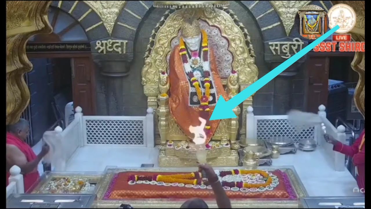 Sai Ram Aarti | Sai Madhyan Aarti Darshan | Positive Vibe | Shirdi live ...
