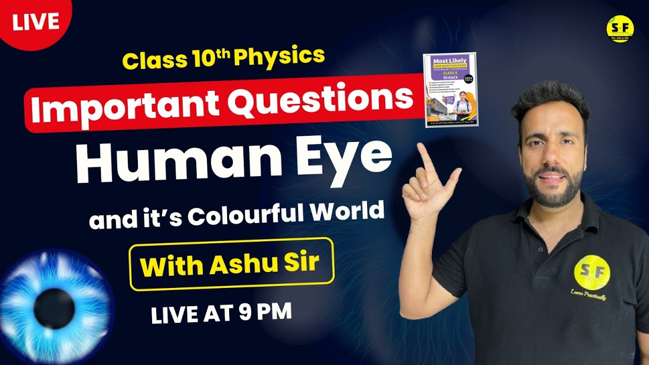 Most Important Questions of Physics Class 10th Live Human Eye and its ...