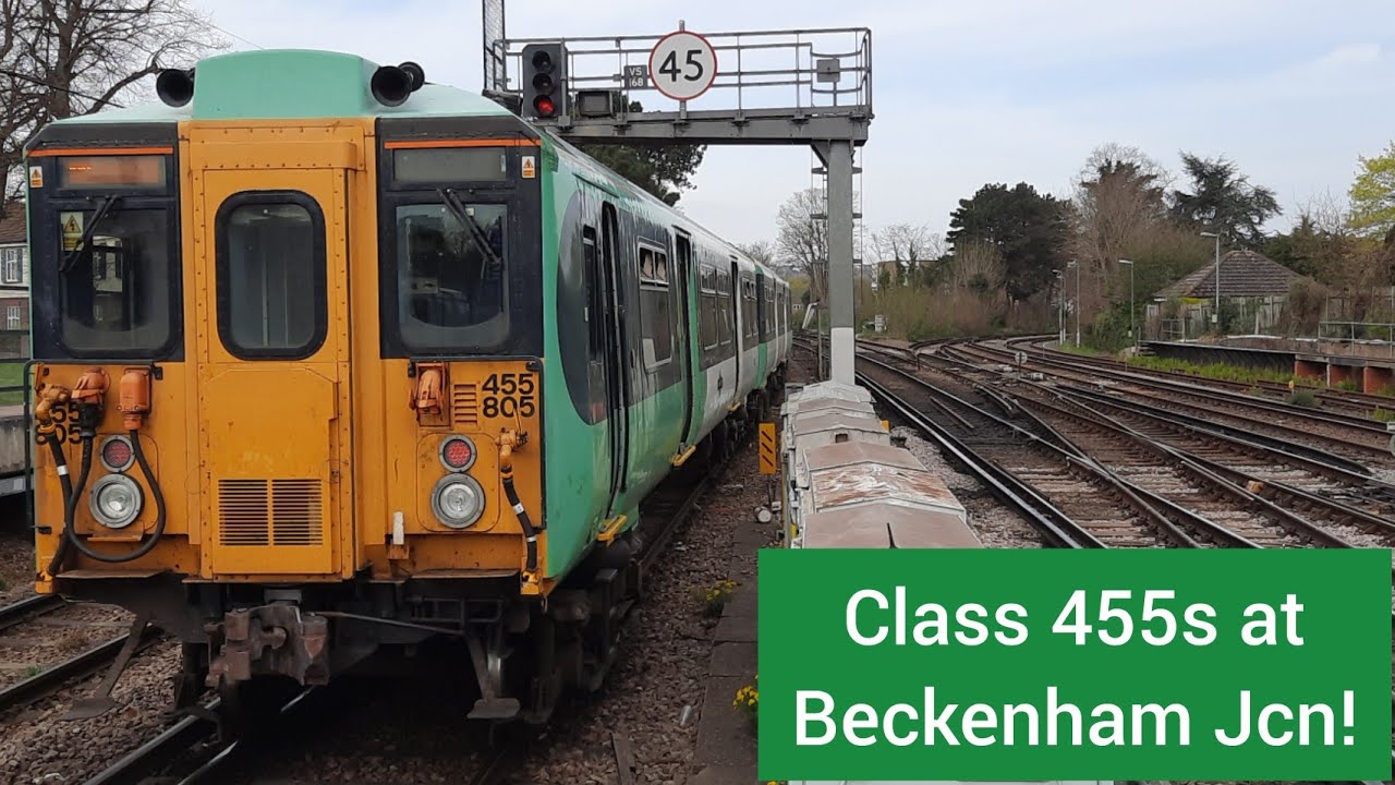 Southern Class 455 at Beckenham Junction. 12/04/22. - YouTube