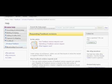 How to reply to feedback on Ebay and how to request feedback revision ...
