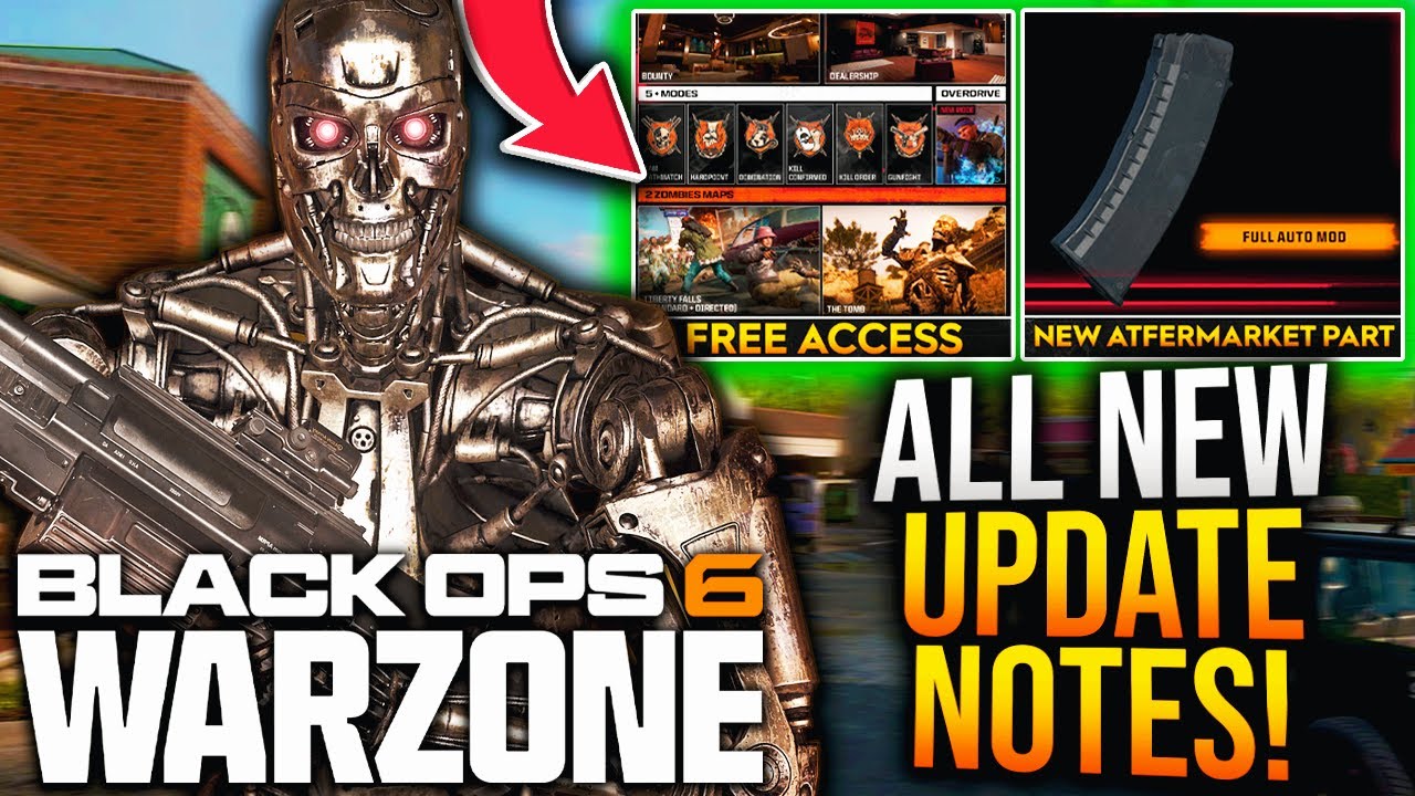 Black Ops 6: New UPDATE PATCH NOTES! FREE ACCESS UPDATE, TERMINATOR ...