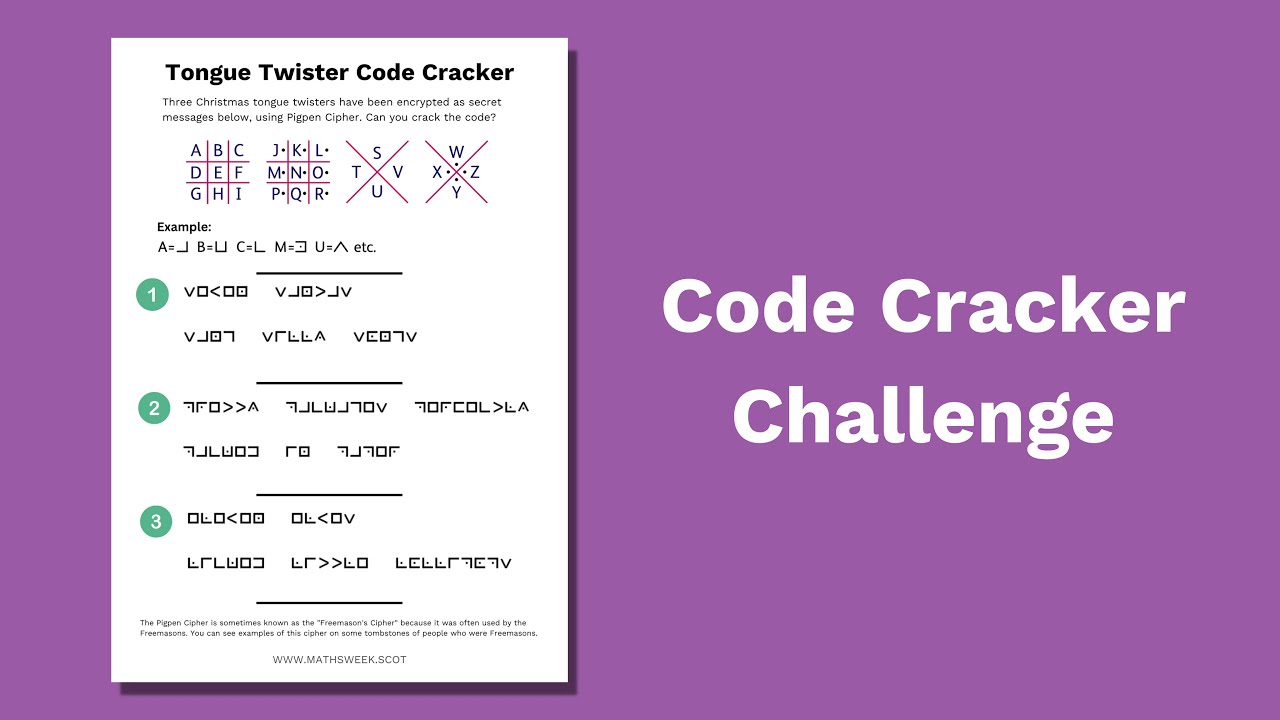 Tongue Twisters Code Cracking Challenge - YouTube
