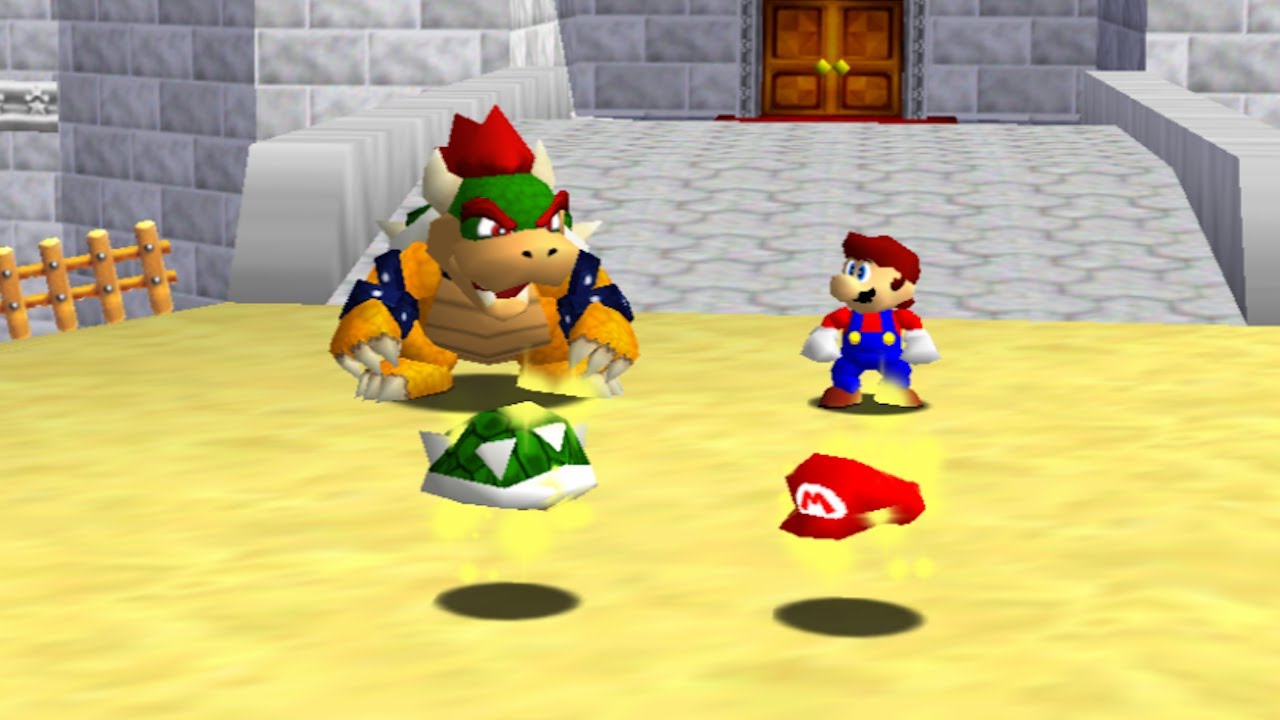 Bowser and Mario with Odyssey Moveset in Super Mario 64 - Full Game ...