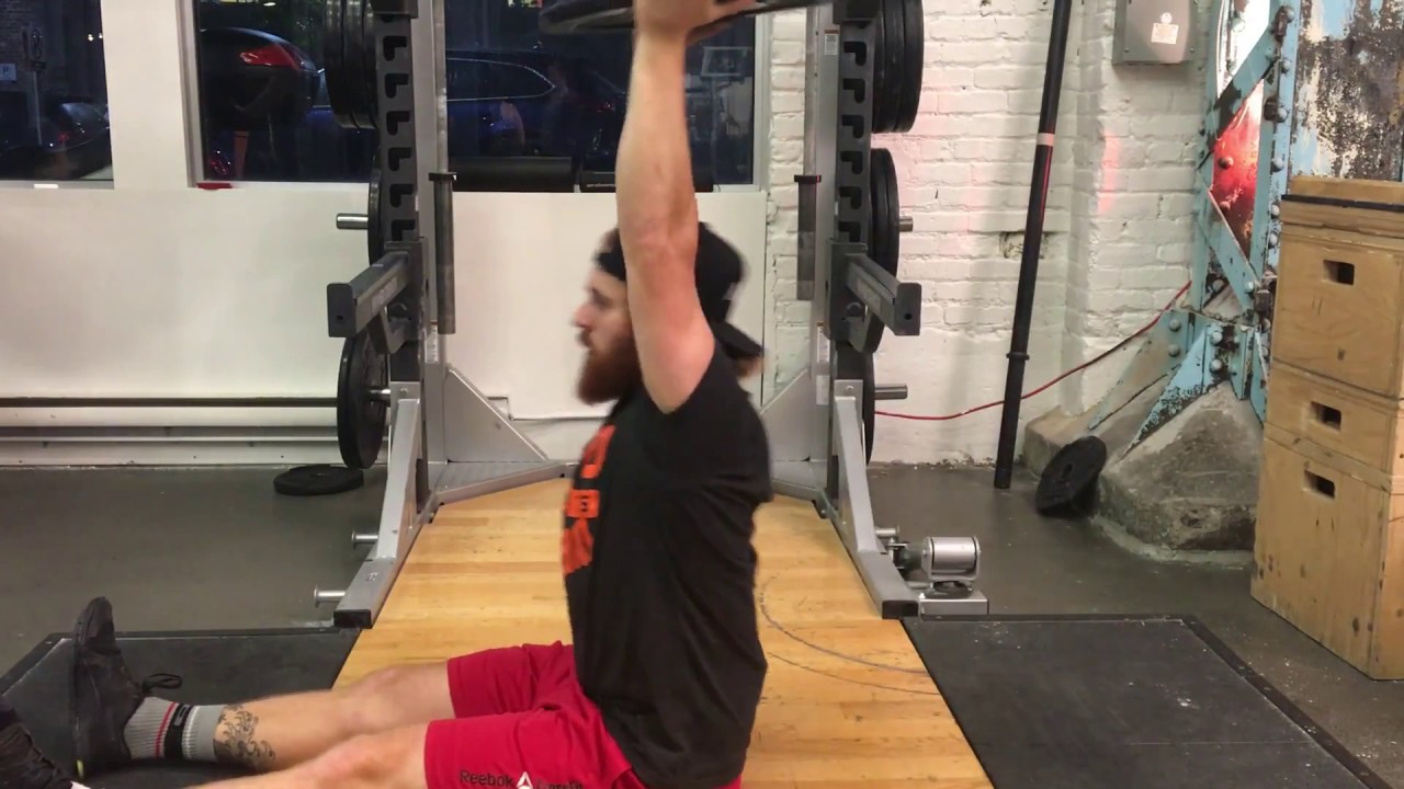 Plate Overhead Sit up - YouTube